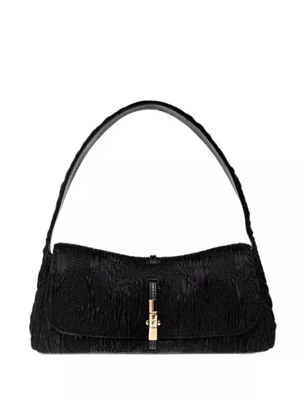 Balmain Metropolis Textured-finish Shoulder Bag - Black