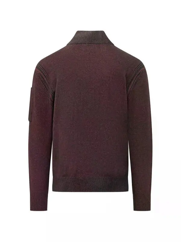 C.P. COMPANY Fleece Knit Lens Half-zip Sweater