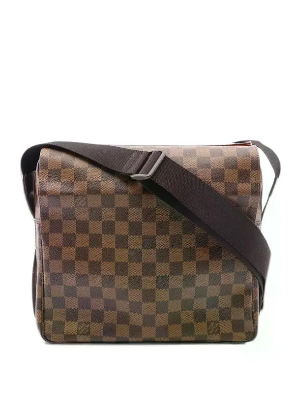 LOUIS VUITTON 2004 Naviglio Damier Ebène Shoulder Bag - Brown