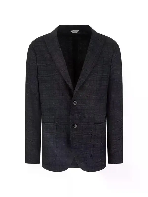 Boglioli Check-pattern Notched-lapels Blazer