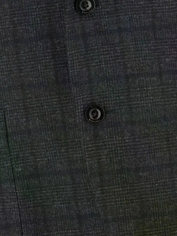 Boglioli Check-pattern Notched-lapels Blazer