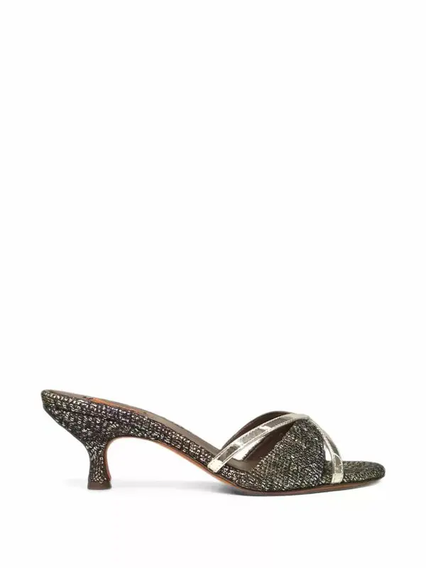Missoni Sequin-embellished Crossover Sandals - Grey