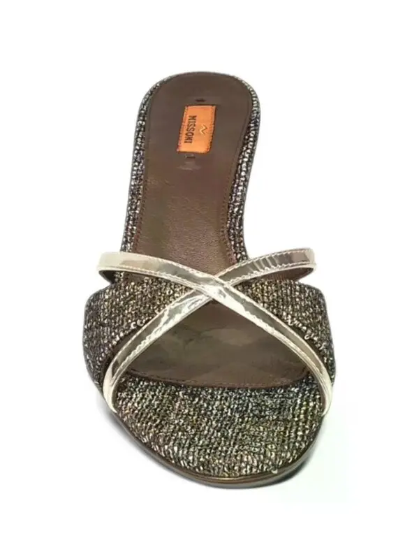 Missoni Sequin-embellished Crossover Sandals