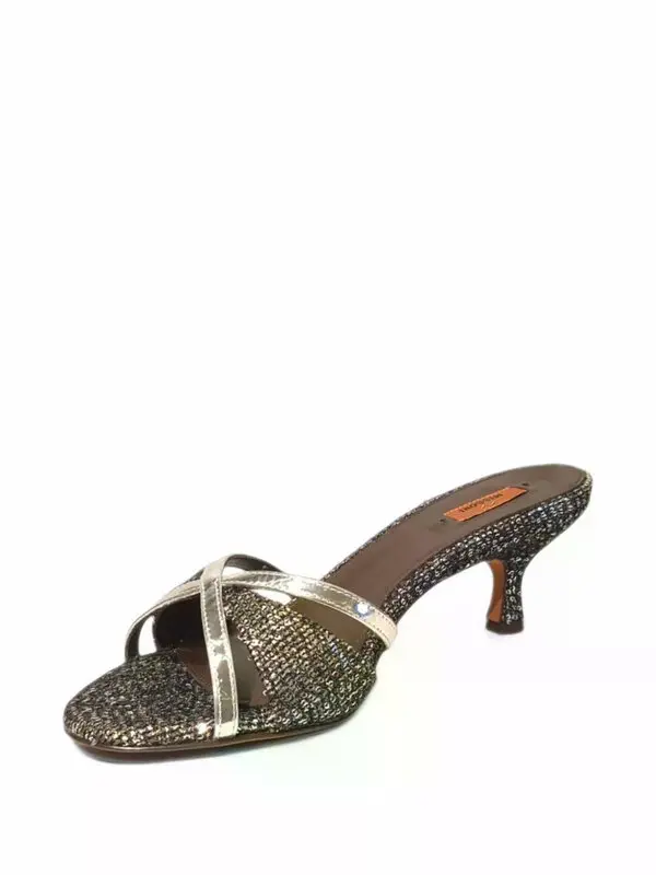 Missoni Sequin-embellished Crossover Sandals