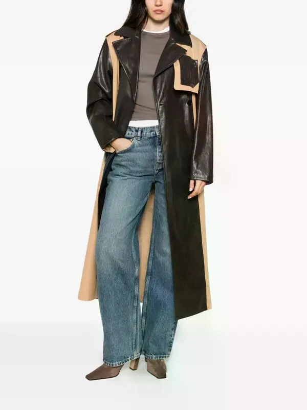 Patrizia Pepe Panelled Double-breasted Coat