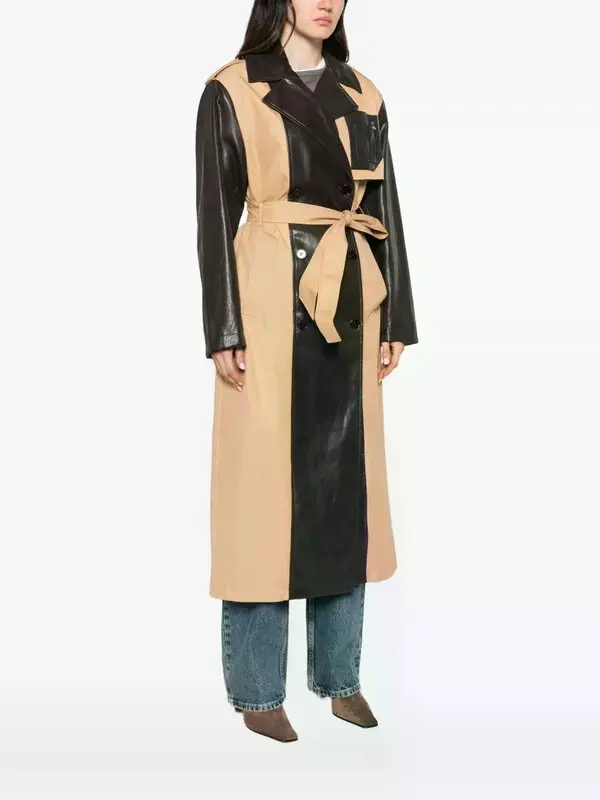 Patrizia Pepe Panelled Double-breasted Coat