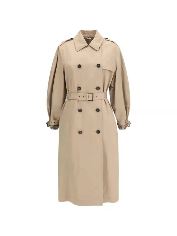 Brunello Cucinelli Double-breasted Belted Trench Coat - Neutrals