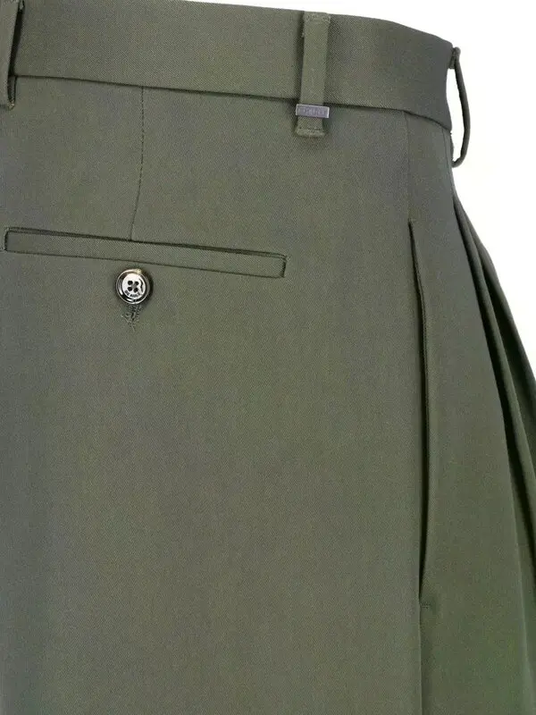 BE ABLE Pleated-detail Straight-leg Trousers