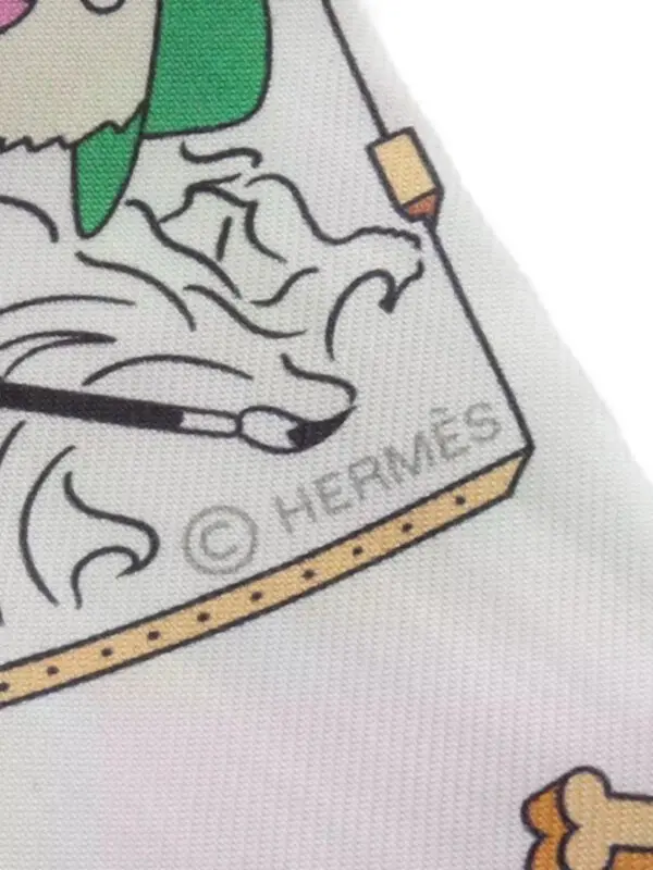 Hermès 2020s Academia Hippica Twilly Scarf