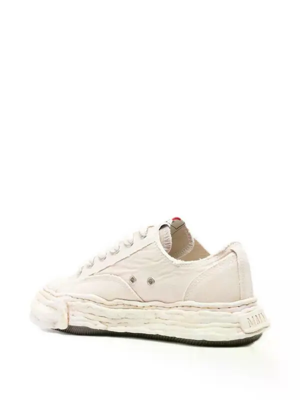 Mihara Yasuhiro Peterson23 Og Sole Bleached Canvas Low-top Sneakers - Neutrals