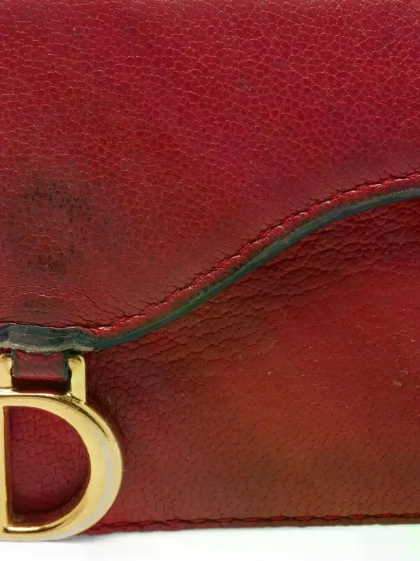 Dior 2021 Saddle Grained Leather Wallet