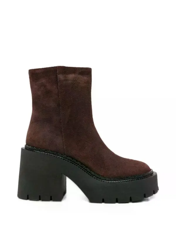 VIC MATIE Platform Ankle Boots - Brown