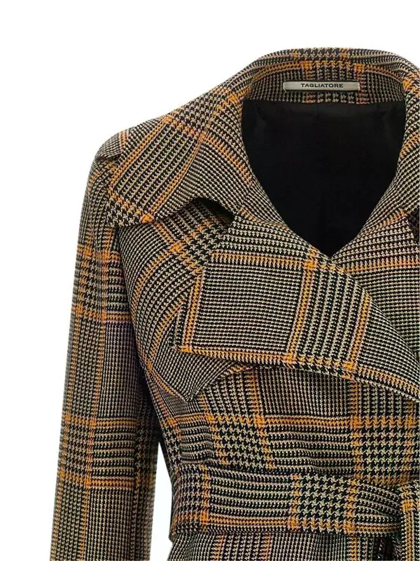 Tagliatore Carola Check-pattern Coat