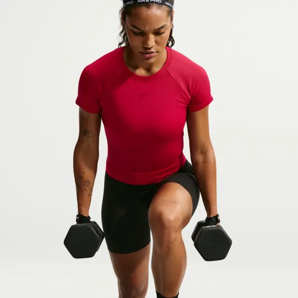 Nike Pro Seamless Dri-fit T-shirt - Red