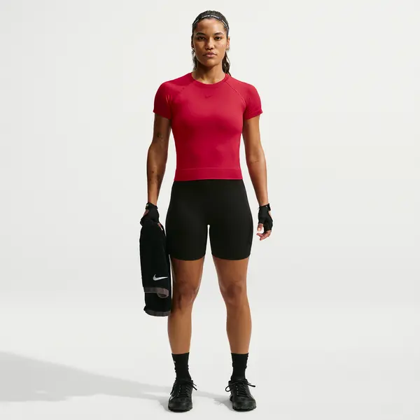 Nike Pro Seamless Dri-fit T-shirt - Red
