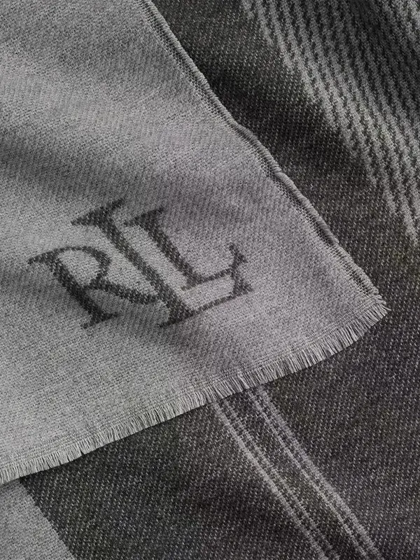 Ralph Lauren Equestrian-print Frayed Scarf