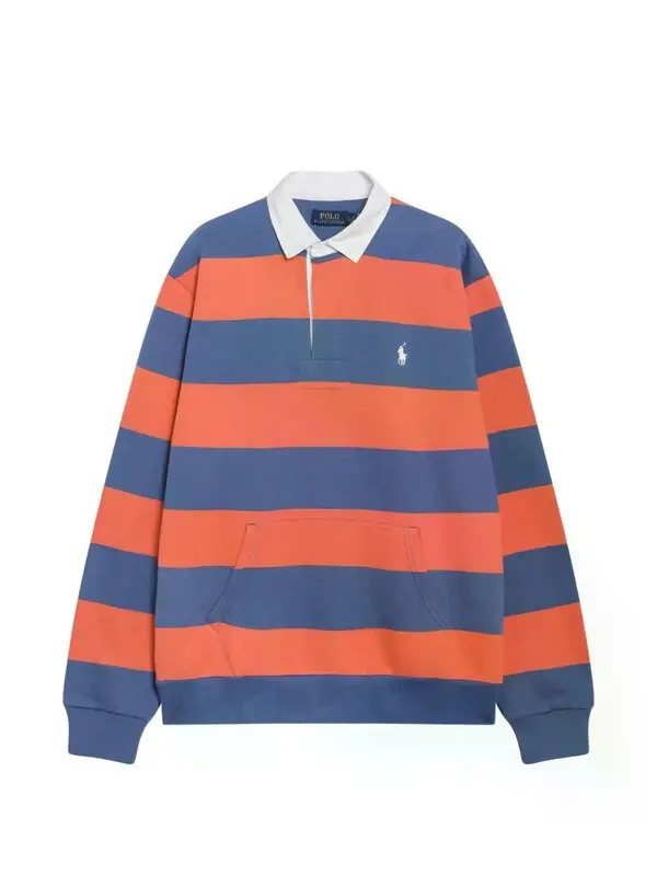 Polo Ralph Lauren Striped Rugby Polo Shirt - Blue