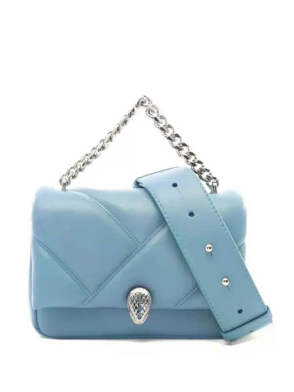 BVLGARI 2010s Mini Serpenti Forever Two-way Handbag - Blue