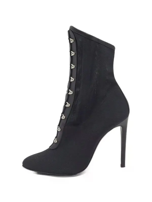 GIUSEPPE ZANOTTI Janice Mesh Ankle Boots - Black