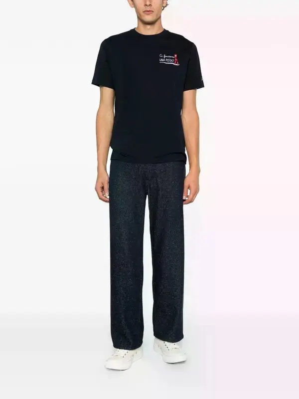 MC2 SAINT BARTH Arnott Embroidered Logo-patch T-shirt