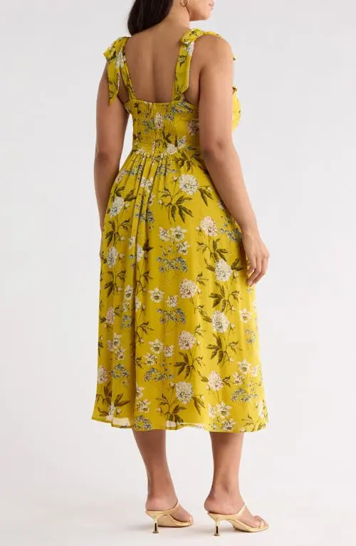SUGARLIPS Viejo Tie Strap Midi Dress