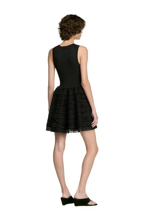 Sandro Short Ruffled Lace Dress