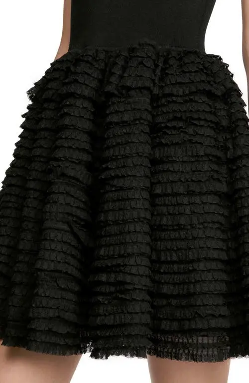 Sandro Short Ruffled Lace Dress