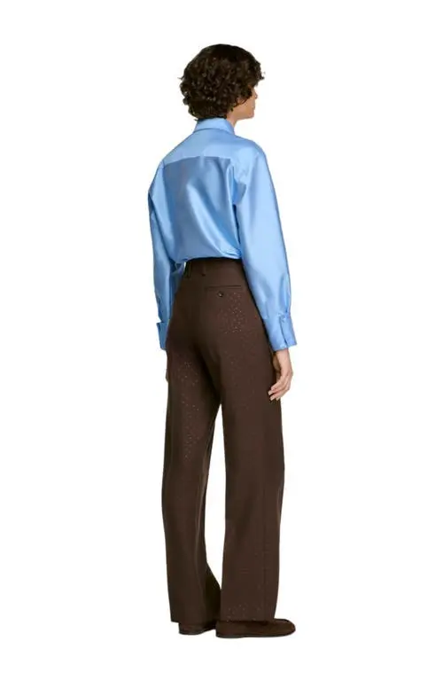 Sandro Rhinestone Suit Trousers