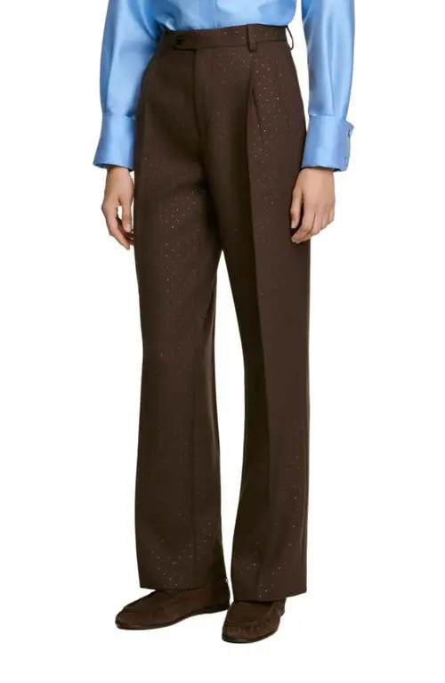 Sandro Rhinestone Suit Trousers