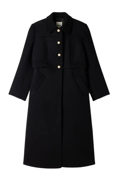 Sandro 2-in-1 Effect Wool Coat