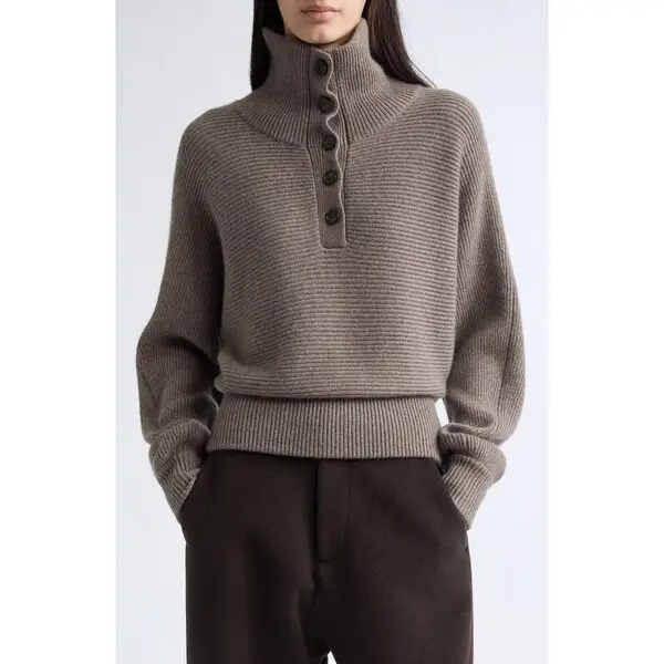 LISA YANG Aylani Cashmere Sweater - Truffle