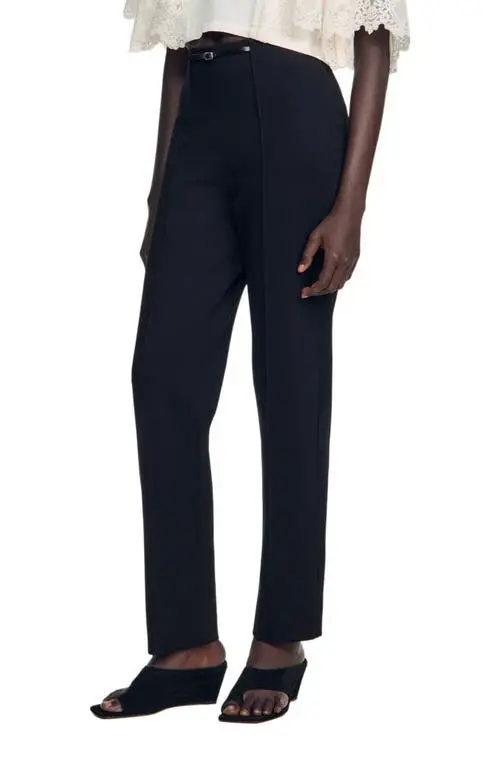 Sandro Stretch Straight-leg Trousers