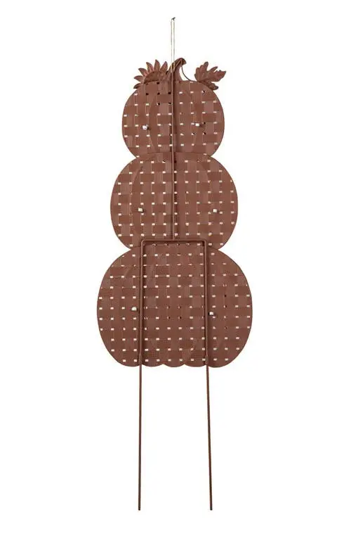 GLITZHOME Thanksgiving Metal Stacked Pumpkins Yard Stake