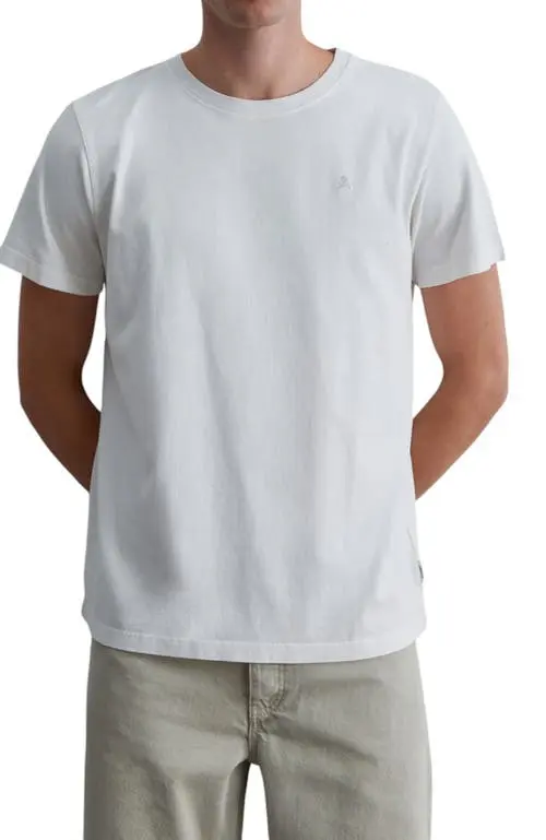 SCALPERS Tonal Embroidered Skull T-shirt - Lightgrey