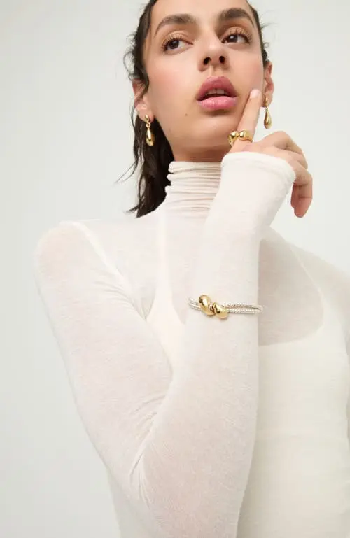 UNODE50 Silver-tone Bracelet With ‑tone Drop Accents