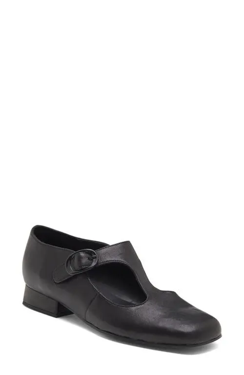 Jeffrey Campbell Telegram T-strap Mary Jane Flat - Black