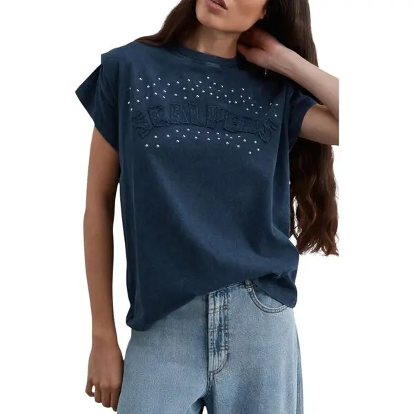 SCALPERS Studs Logo Patch T-shirt