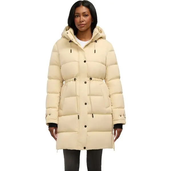 Pajar Poppy Heavyweight Mid‑length Puffer - Parchment