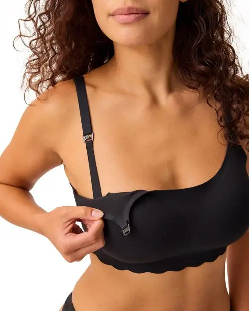 KINDRED BRAVELY Barebond Maternity & Nursing Bralette - Black