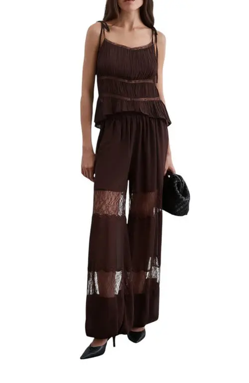 SCALPERS Lace Combination Top