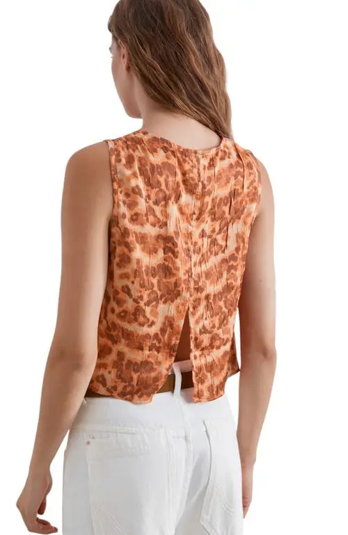 SCALPERS Sirtex Leo Print Top