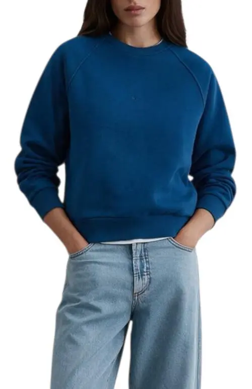 SCALPERS Back Print Glitter Sweatshirt - Blue