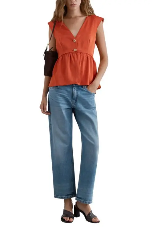 SCALPERS Satin Peplum Top
