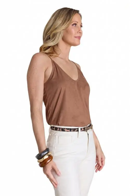 THE NOLI SHOP Yara Suede Camisole