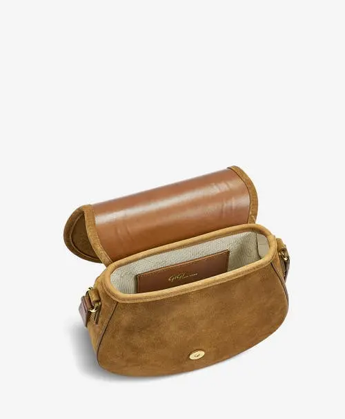 Gigi New York Jenni Saddle Bag - Walnut