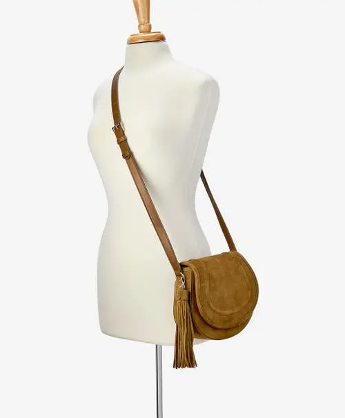 Gigi New York Jenni Saddle Bag - Walnut