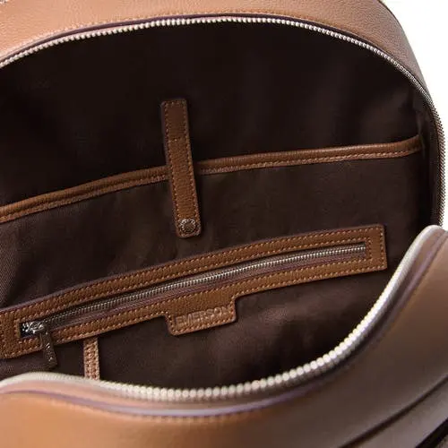 LAMBERT Emersonvegan Leather Backpack - Hazelnut