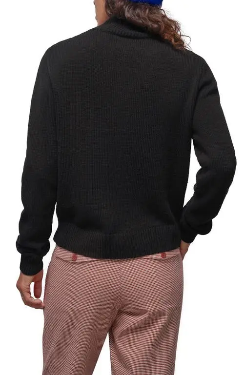 WILDFANG The Everyday Long Sleeve Mock Neck Tee - Black
