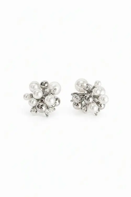 DEJI ENIOLA Celestial Pearl Cluster Earrings