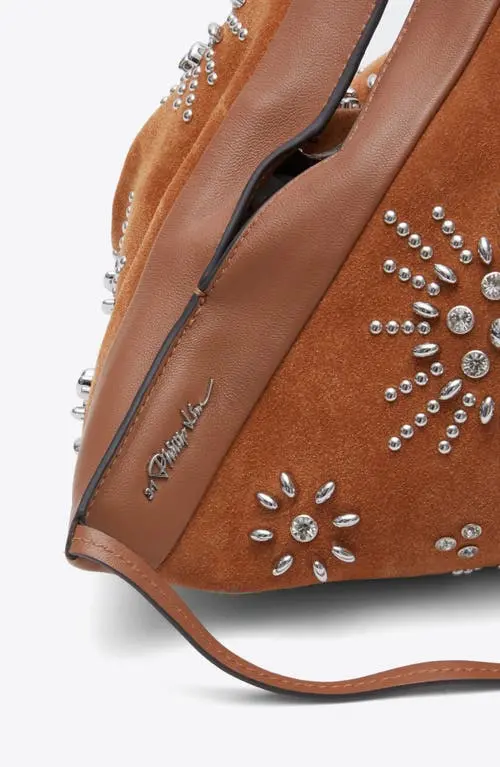 3.1 Phillip Lim Studded Faux Suede Luna Bag